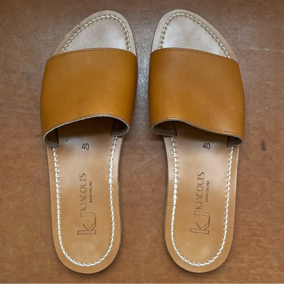 K.Jacques | Shoes | K Jacques Sandals Great Condition Brown Tan Leather ...